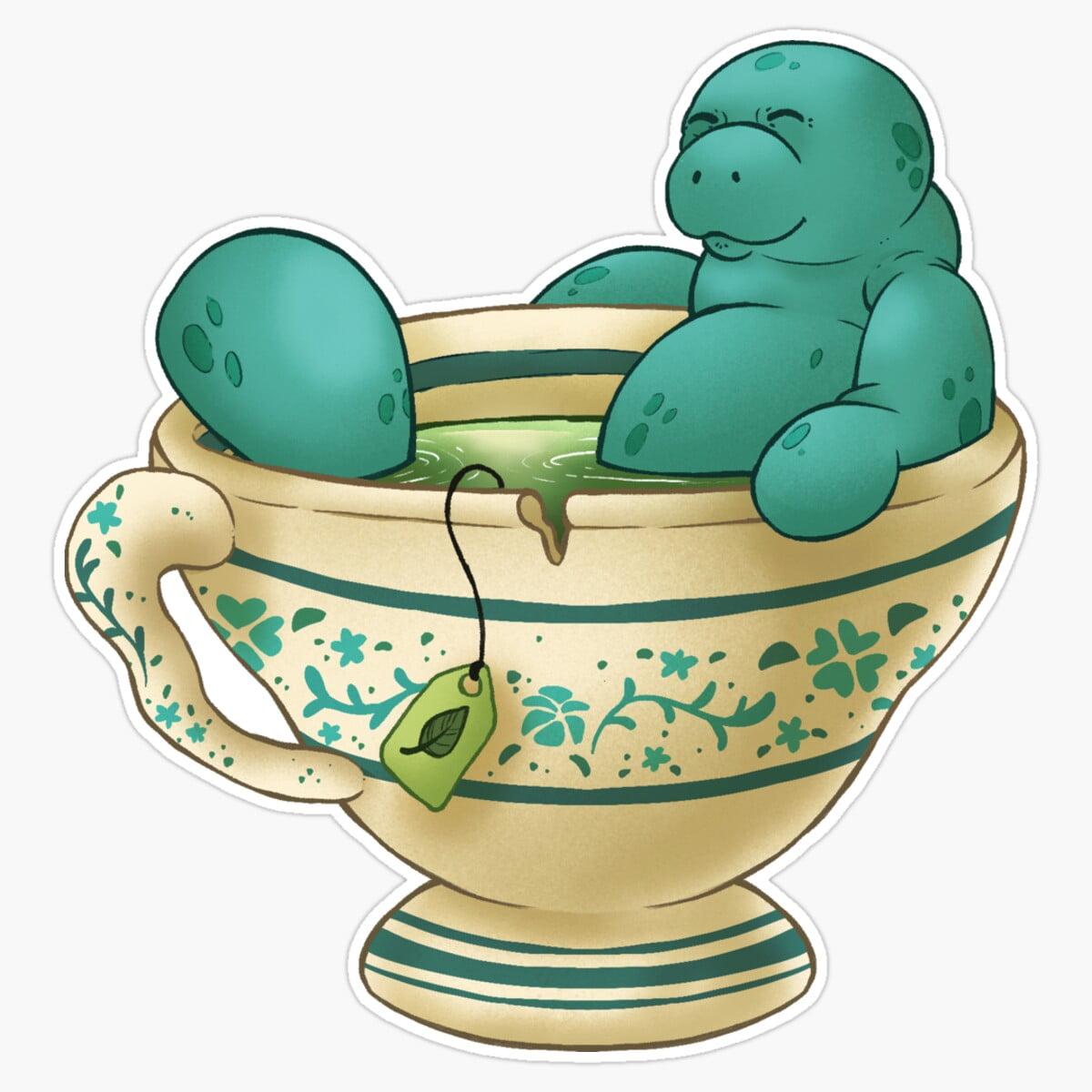 Maneki Mana-Tea Er, Phone Decal Water Bottle Stickers Car Decals, Funny Birthday Gift - Walmart.com