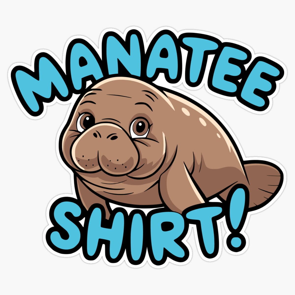 Maneki Manatee Shirt! Cute Manatee Shirt Pun Er, Phone Decal Water ...