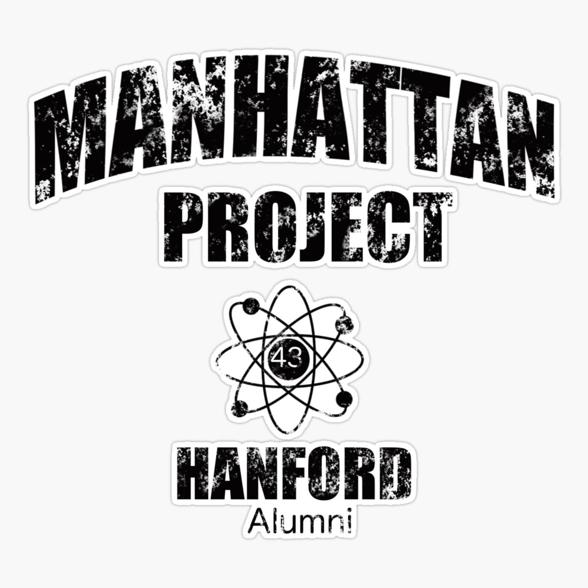 Maneki Manhattan Project: Hanord Sticker, Phone Decal Water Bottle ...