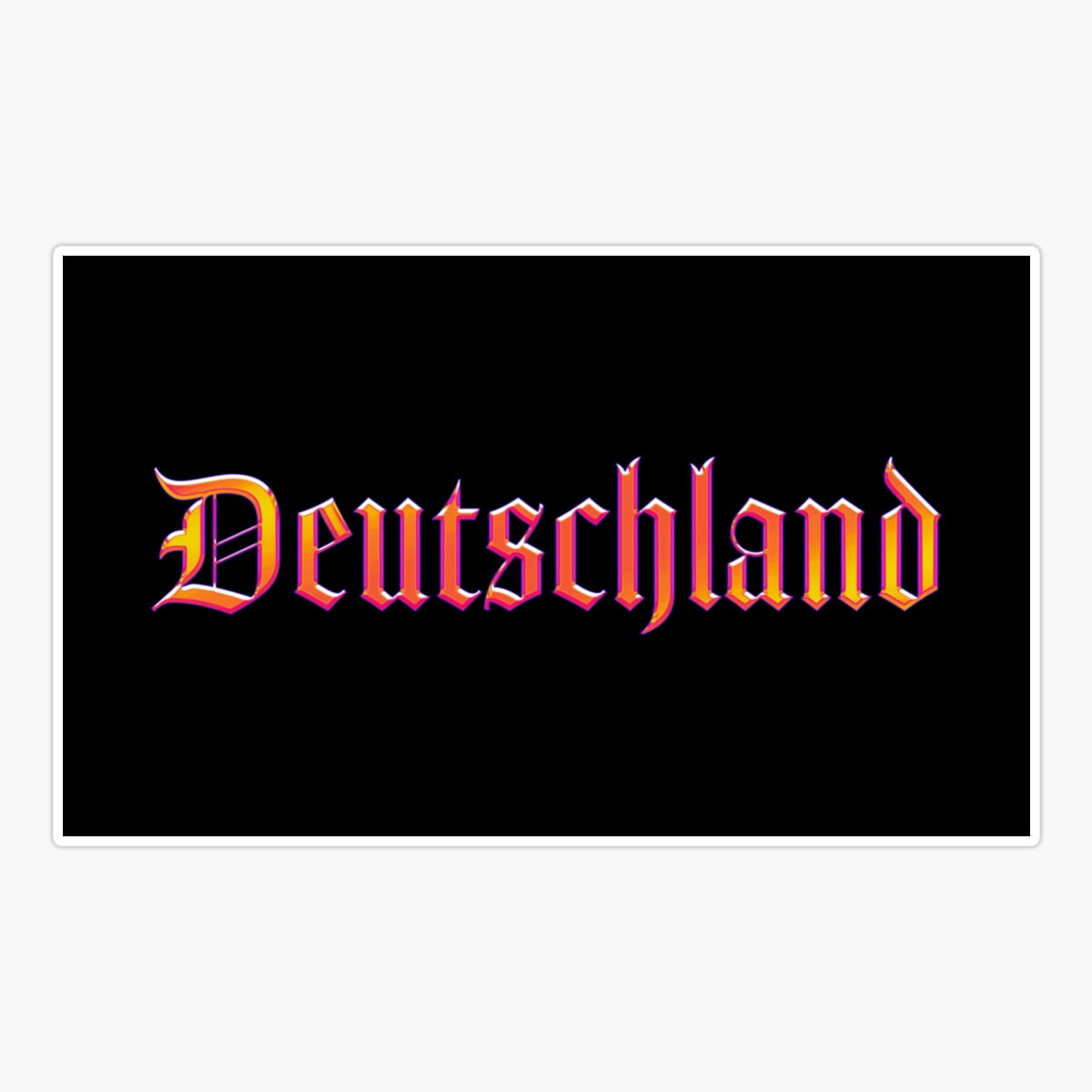 Maneki Map O Germany In The Colors O The German Lag Deutschland Sticker ...