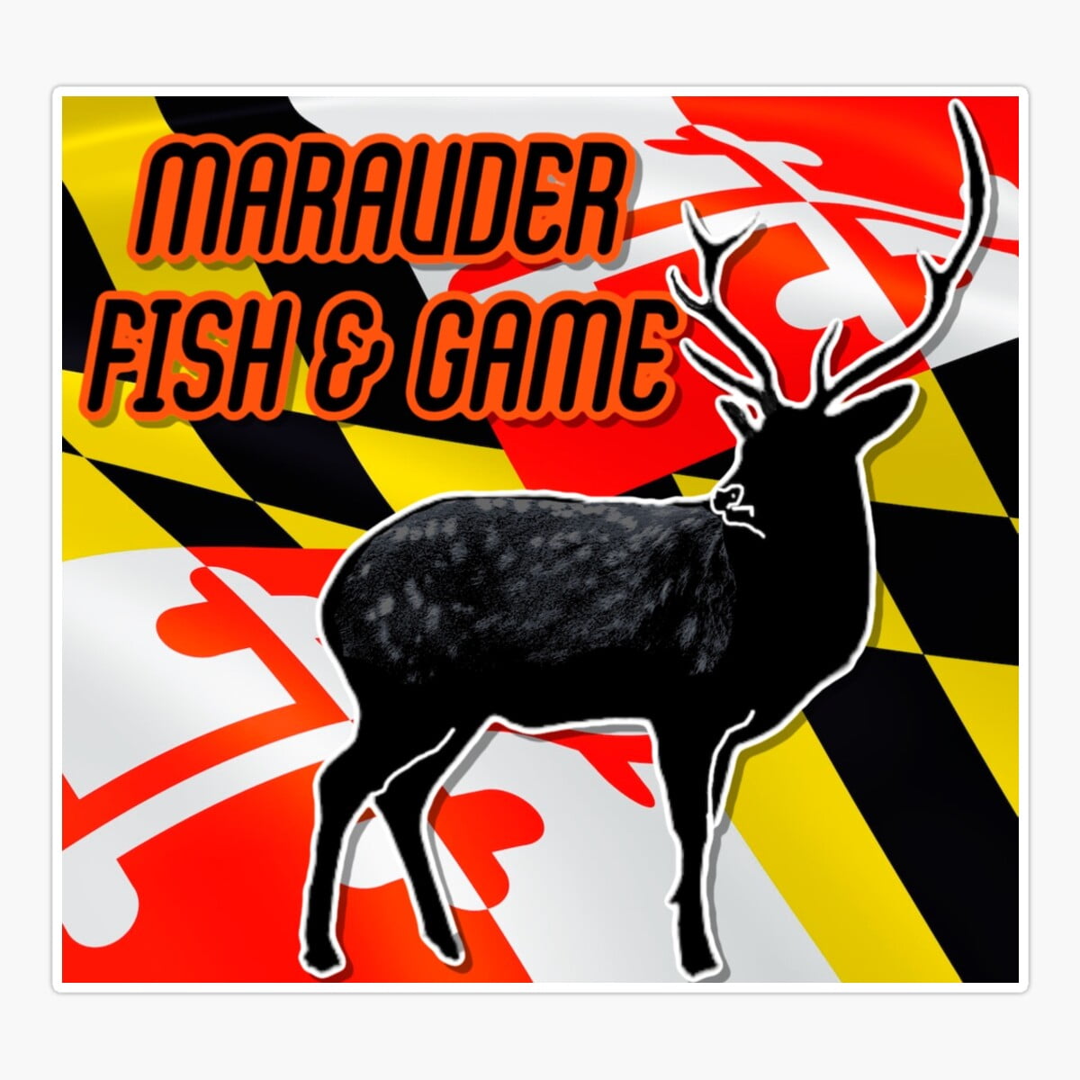 Maneki Marauder Sika Deer Er, Phone Decal Water Bottle Stickers Car ...