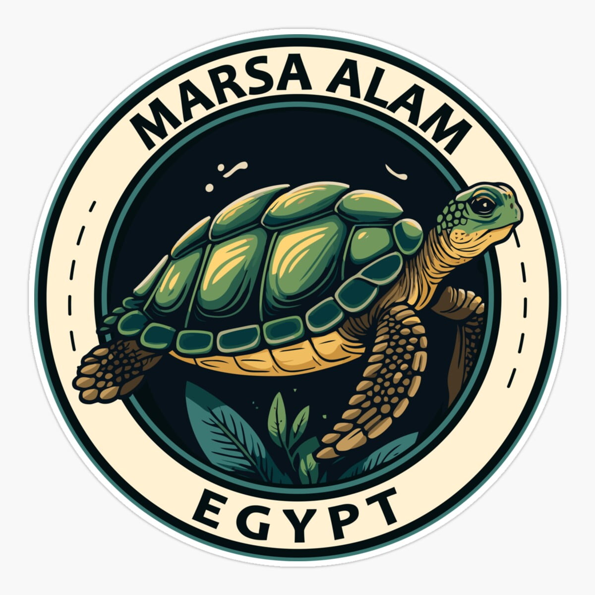 Maneki Marsa Alam Egypt Turtle Badge Sticker, Phone Decal Water Bottle ...
