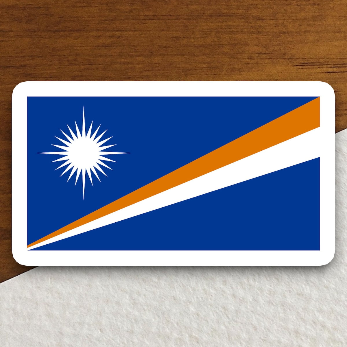 Maneki Marshall Islands Country Flag Sticker, International Country ...