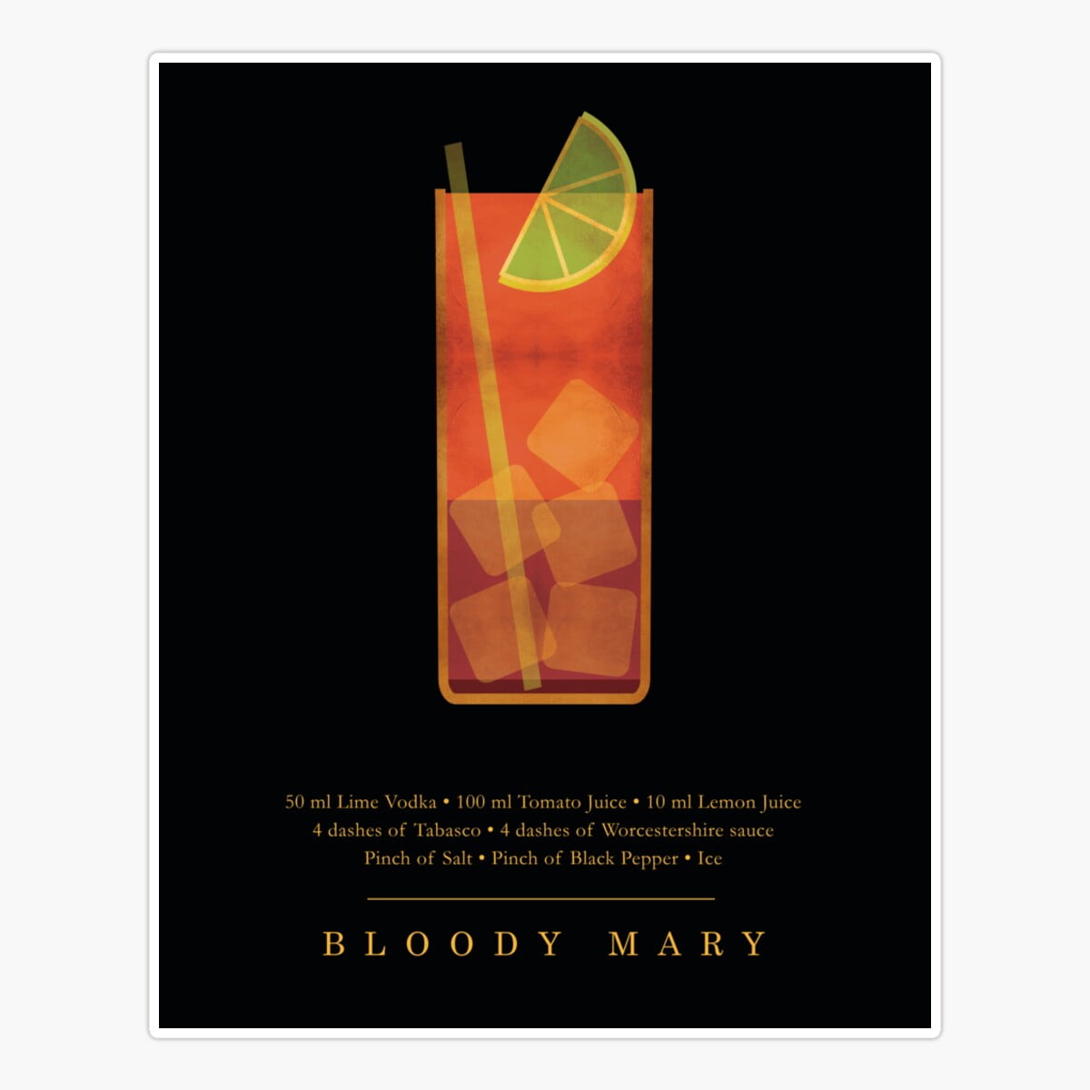 Maneki Mary Cocktail - Clic Cocktails Series - Black And Gold - Modern ...