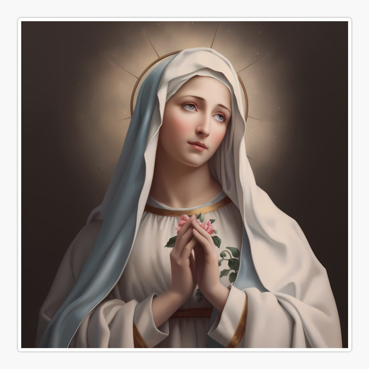 Maneki Mary Mother Of - The Blessed Virgin Er, Phone Decal Water Bottle ...