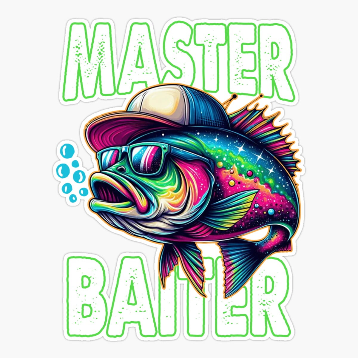 Maneki Master Baiter Ishing Parody Unny Shirt Or Master Baiter, Isherman Git Er, Phone Decal ...