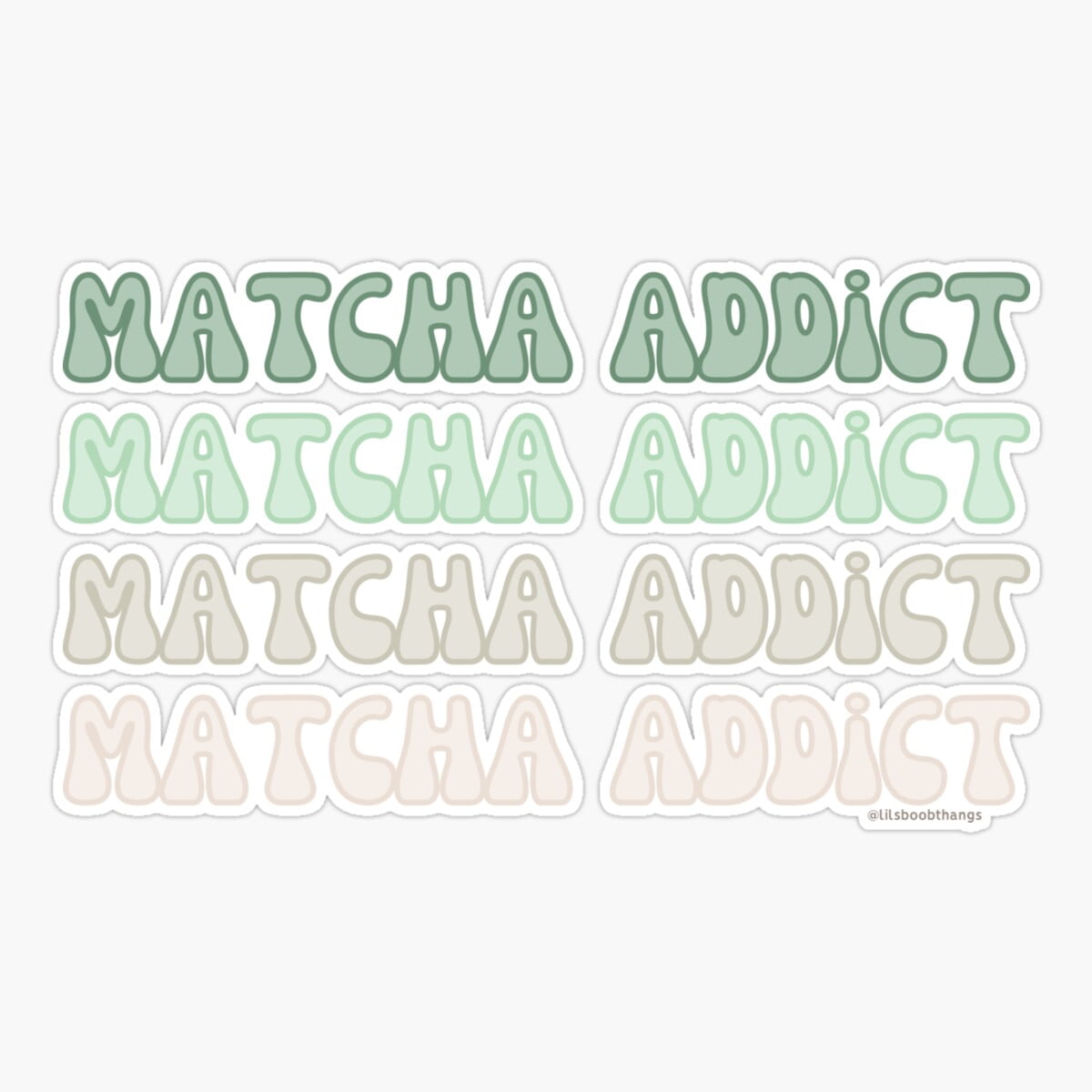 Maneki Matcha Addict. V23A | @Lilsboobthangs Er, Phone Decal Water ...