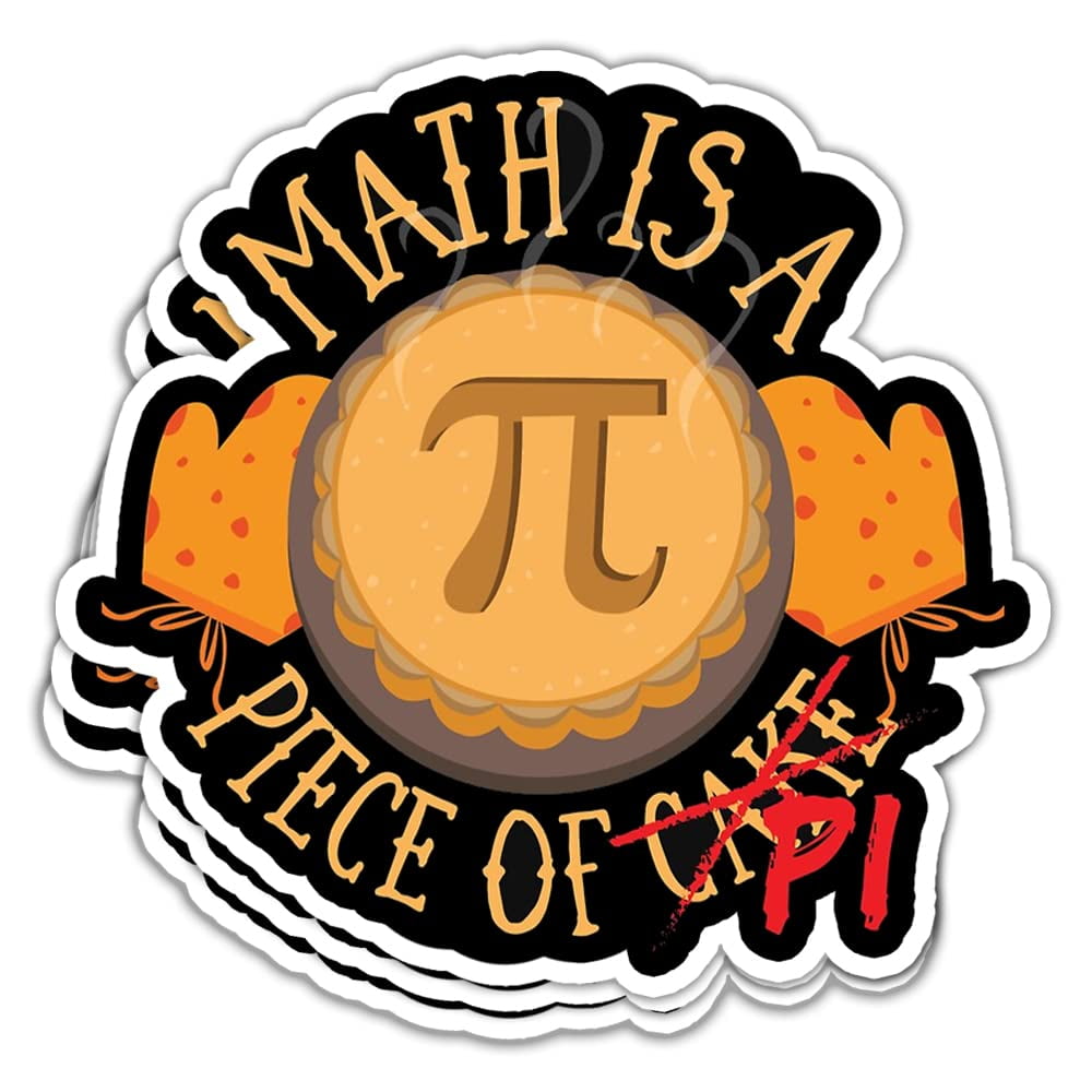 Maneki Math is A Piece oPi Sticker Funny Math Geek Sticker Mathematics ...