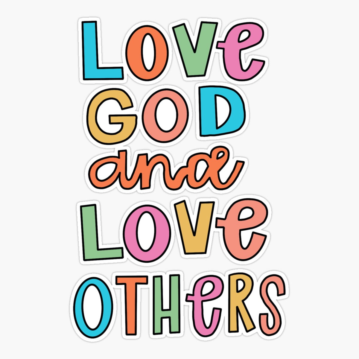 Maneki Matthew 7:12 Er, Phone Decal Water Bottle Stickers Car Decals ...