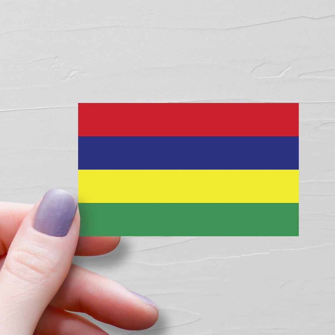 Maneki Mauritius Flag Er, Vinyl Travel Ers, Mauritian Ers, World Flags ...