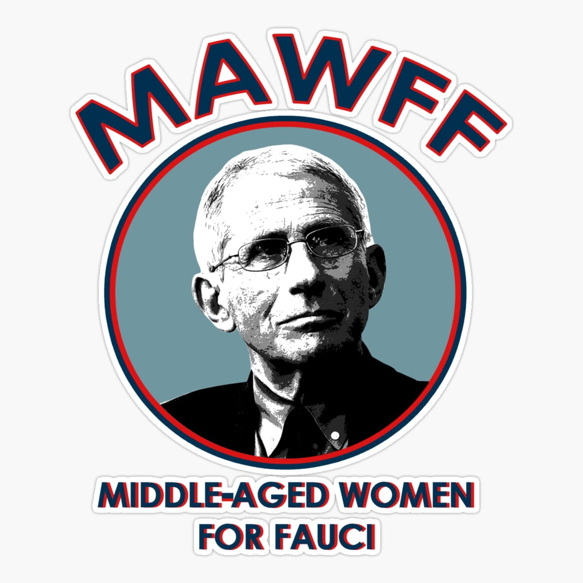 Maneki Mawff (Middle-Aged Women For Fauci) Er, Phone Decal Water Bottle ...