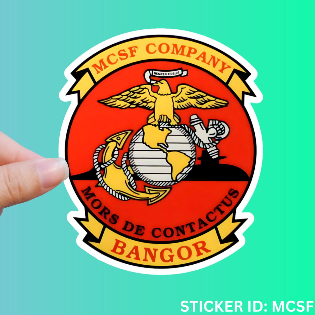 Maneki Mcsfco Sticker Remake, Usa Marine Corps Decal, Gift For Him ...