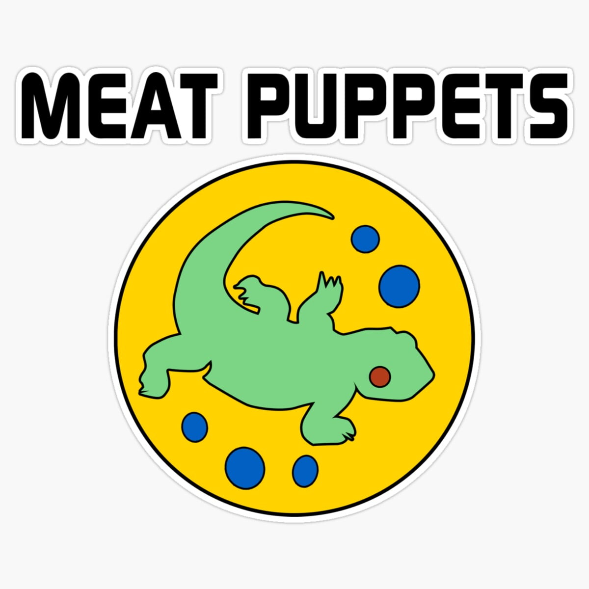 Maneki Meat Puppets - Vintage Band Er, Phone Decal Water Bottle ...