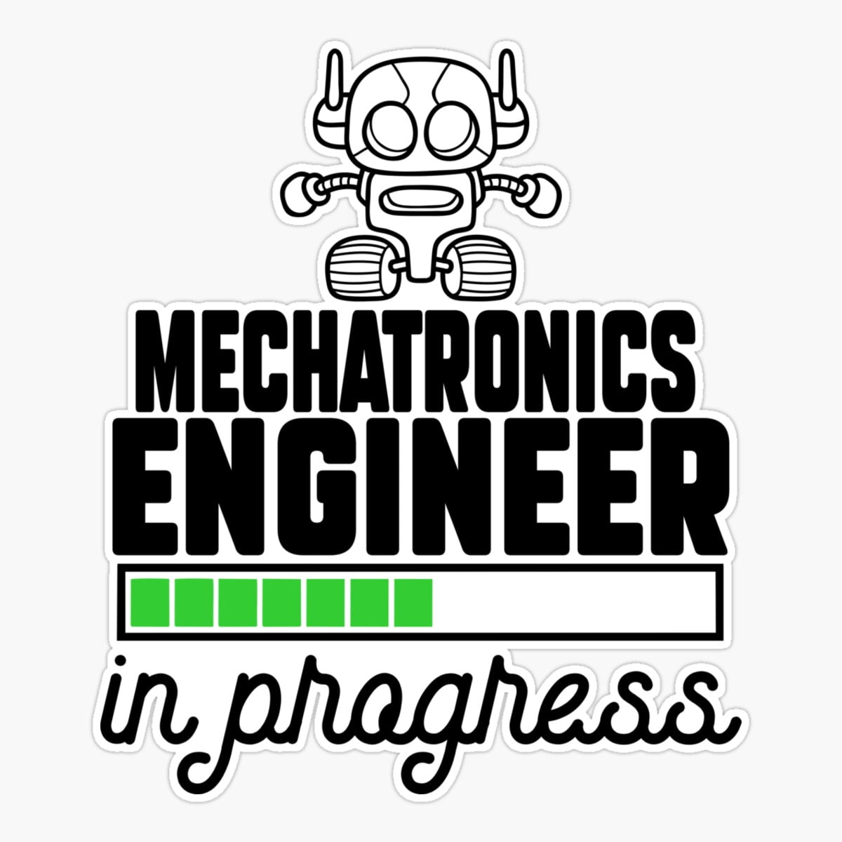 Maneki Mechatronics Engineer In Progress Er, Phone Decal Water Bottle ...