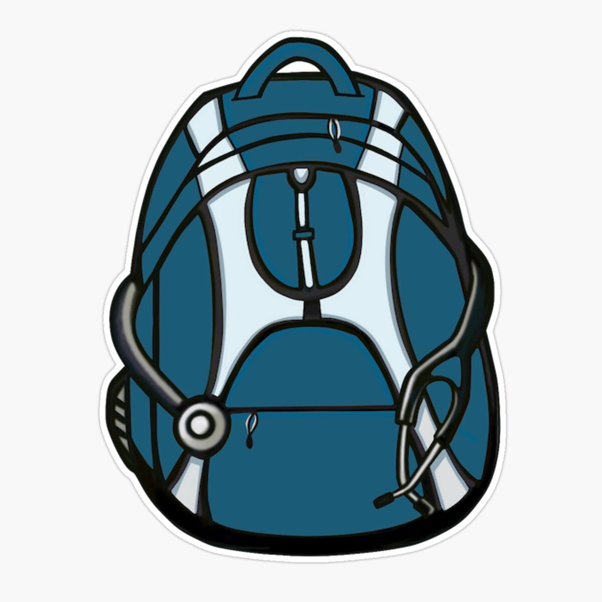 Maneki Medical School Backpack Er Er, Phone Decal Water Bottle Stickers ...