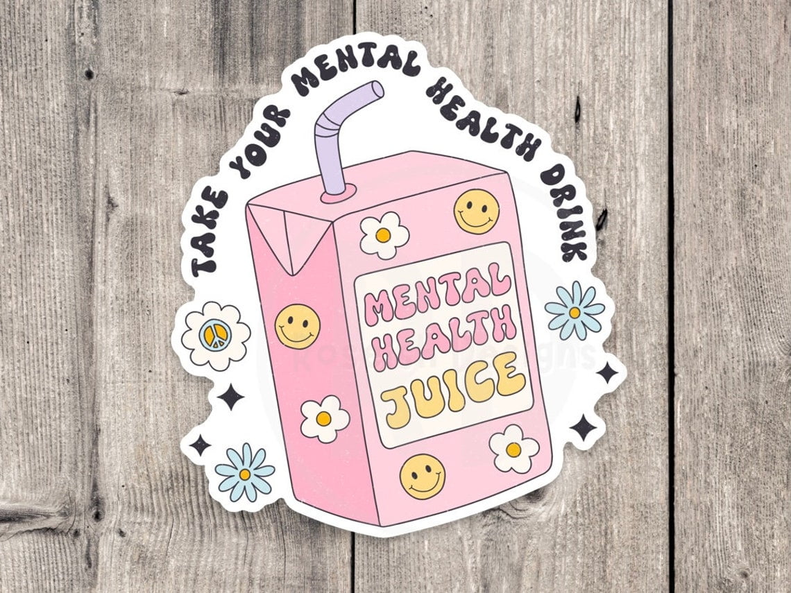 Maneki Mental health water bottle er, juice box, positive quote ...