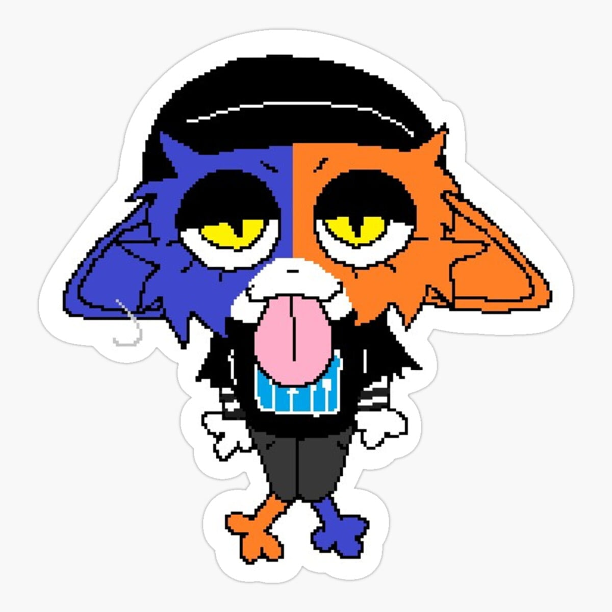 Maneki Meow Skulls Bleh Sticker, Phone Decal Water Bottle Stickers Car ...