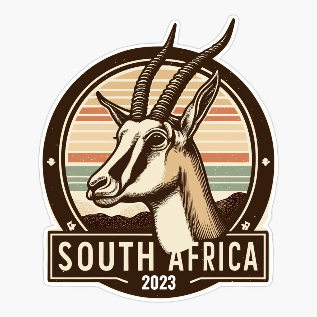 Maneki Mestic Springbok Er, Phone Decal Water Bottle Stickers Car ...