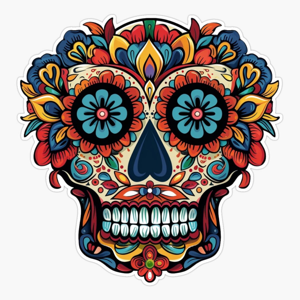 Maneki Mexican Culture Sticker, Phone Decal Water Bottle Stickers Car ...