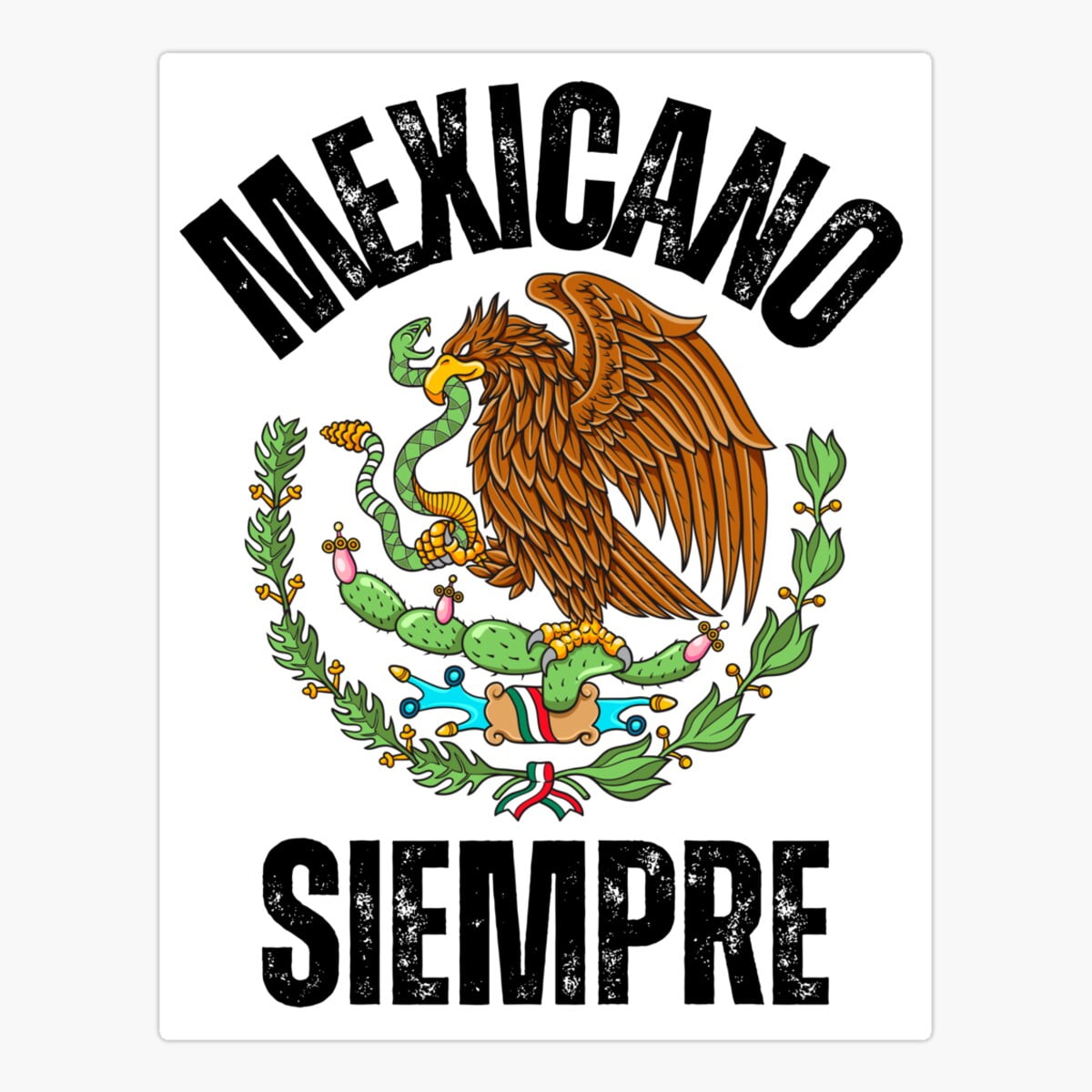 Maneki Mexican Gits Mexican Siempre Pride Patriot 2025 Sticker, Phone ...