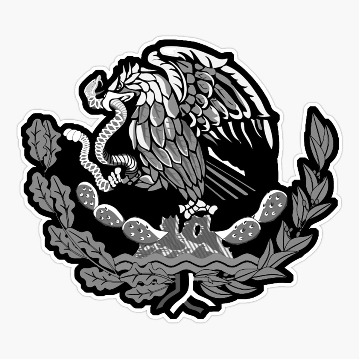 Maneki Mexican Independencia™ | Blanco Edition Sticker, Phone Decal ...