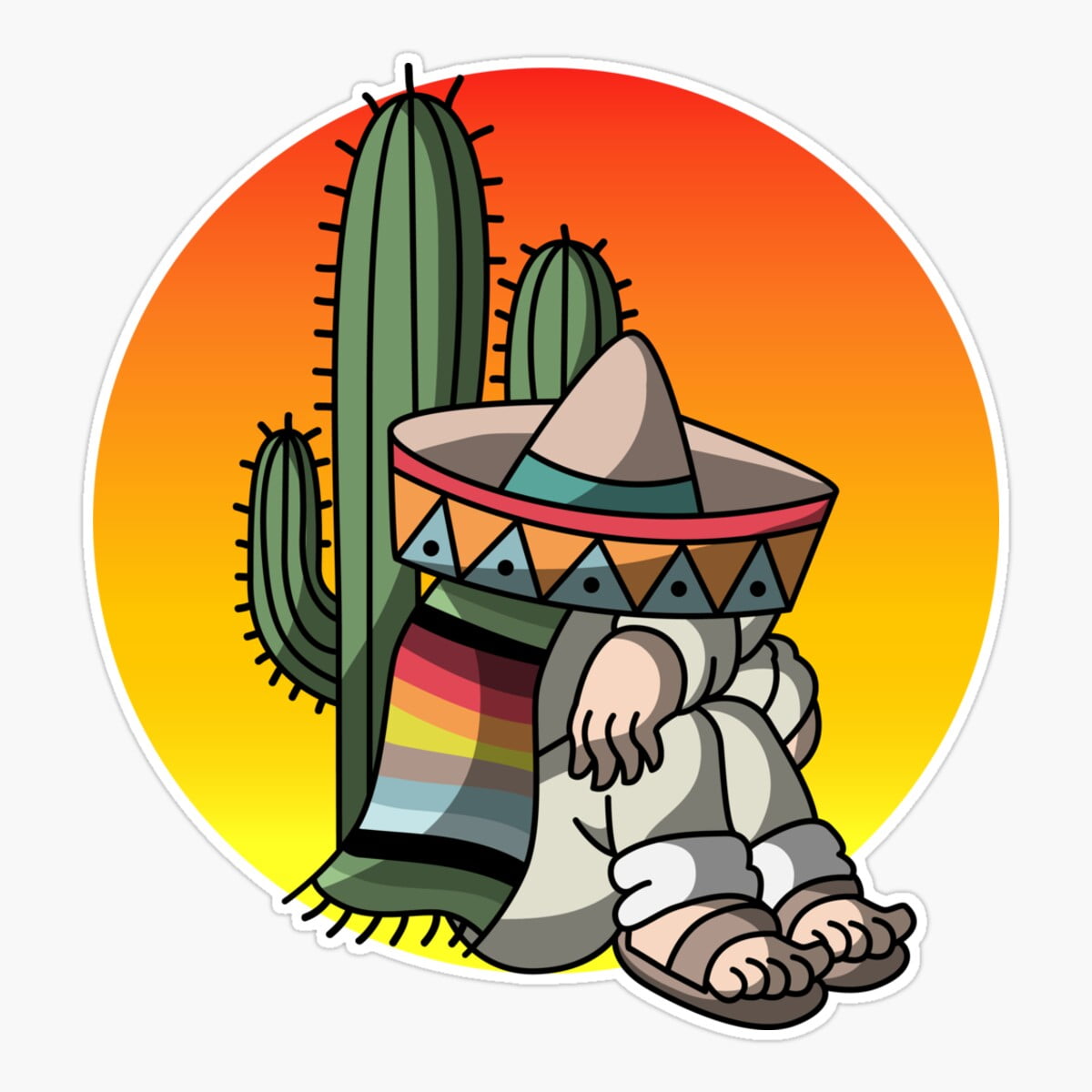 Maneki Mexican Sticker, Phone Decal Water Bottle Stickers Car Decals ...