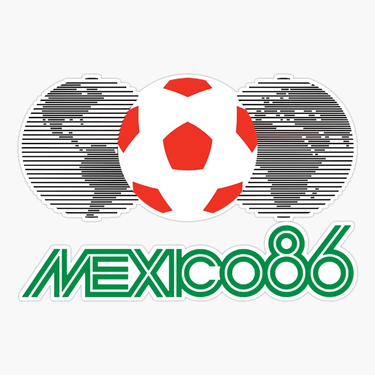 Maneki Mexico 86 Sticker, Phone Decal Water Bottle Stickers Car Decals ...