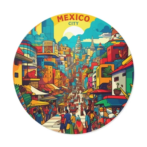 Maneki Mexico City Sticker – Waterproof Travel Decal For Laptop, Car ...