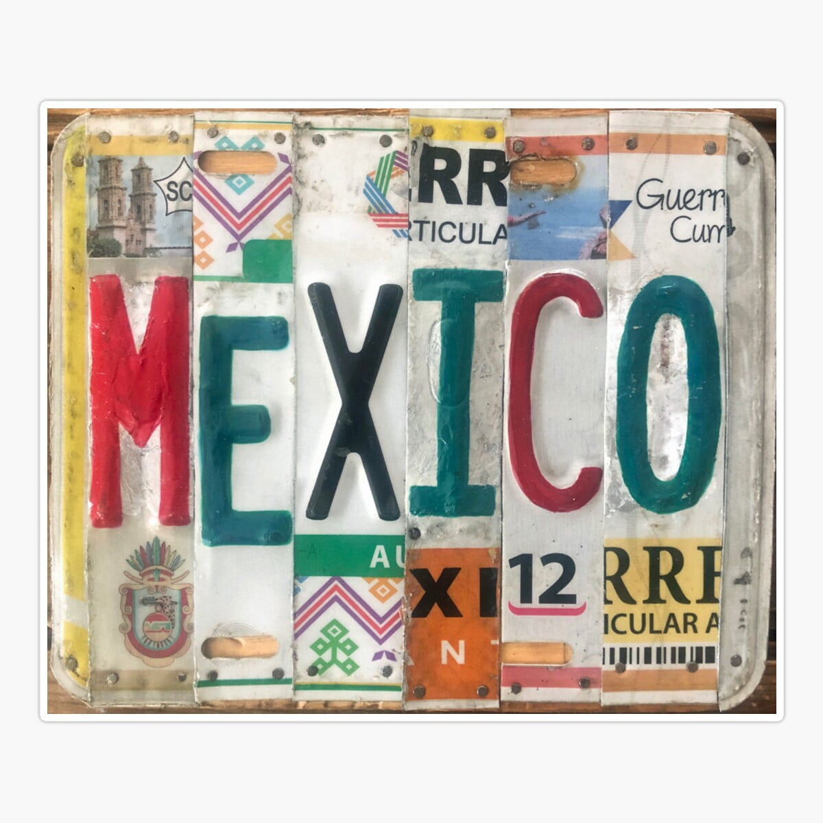 Maneki Mexico License Plates Rom Around The Country That Spell Mexico ...