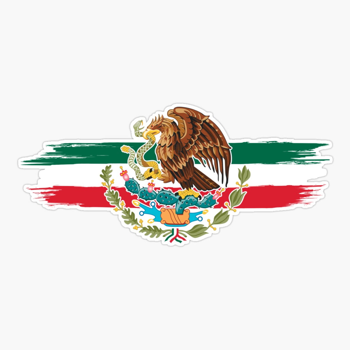 Maneki Mexico Mexican Lag Mexican Mexico Sticker, Phone Decal Water ...