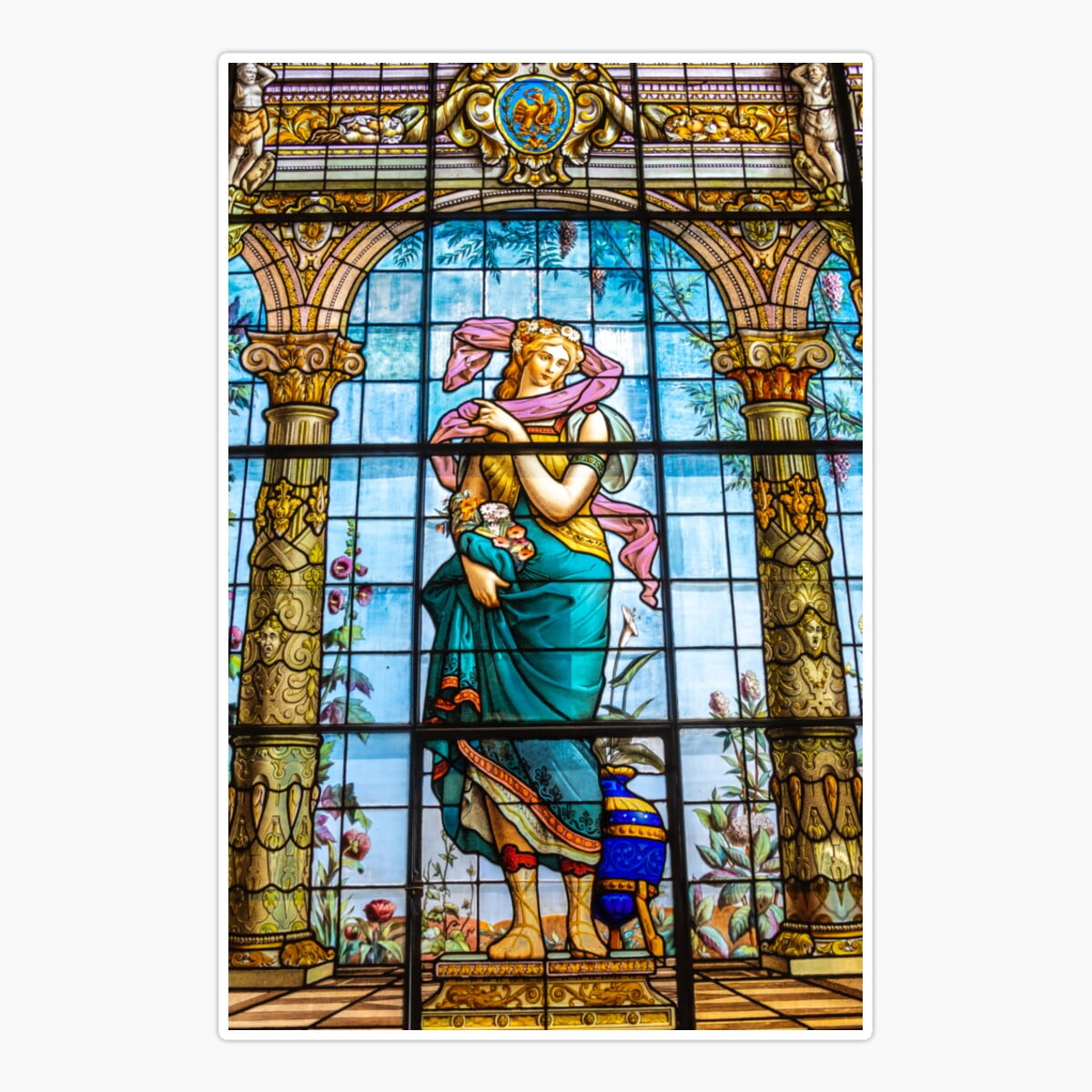 Maneki Mexico. Mexico City. Chapultepec Castle. Window. Sticker, Phone ...