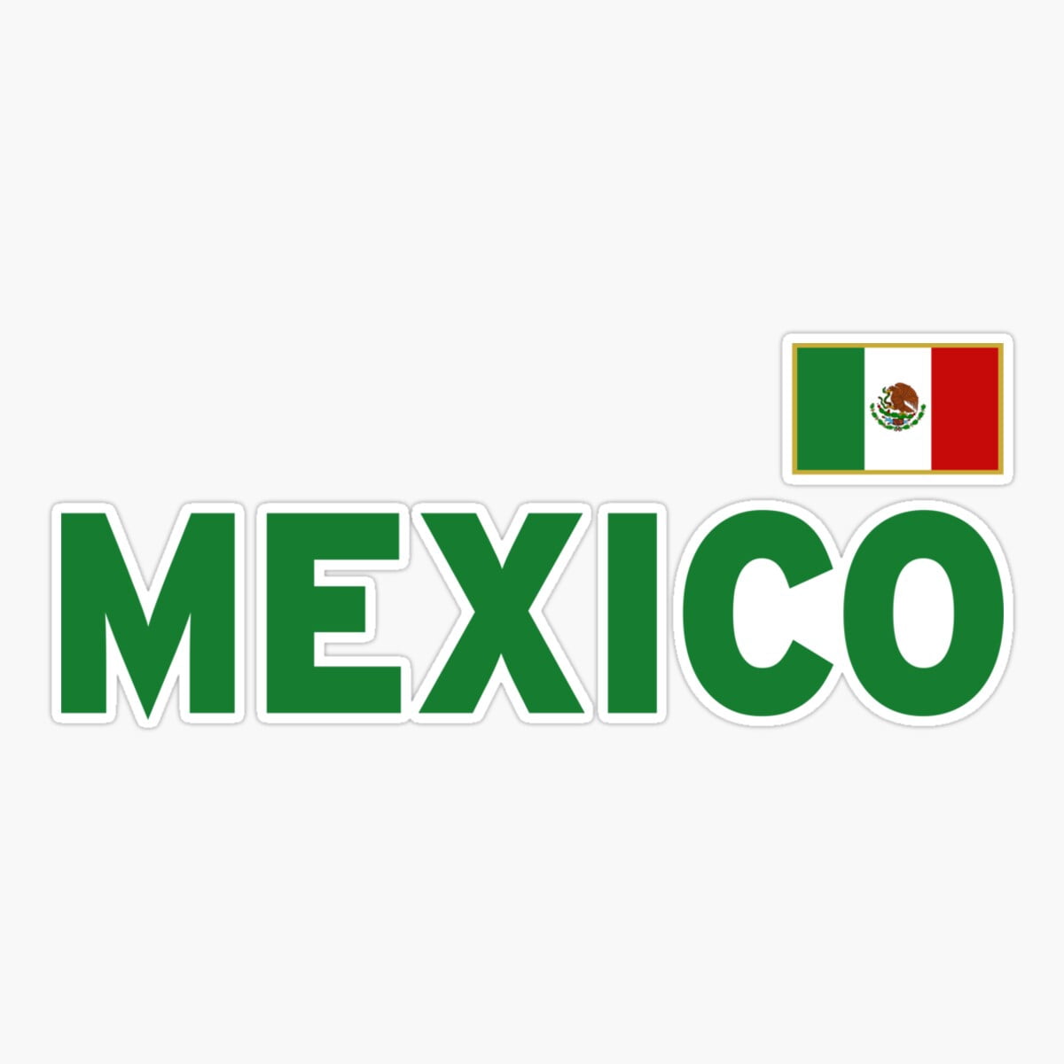 Maneki Mexico National Team Mexican Utbol Soccer Lag Sticker, Phone ...