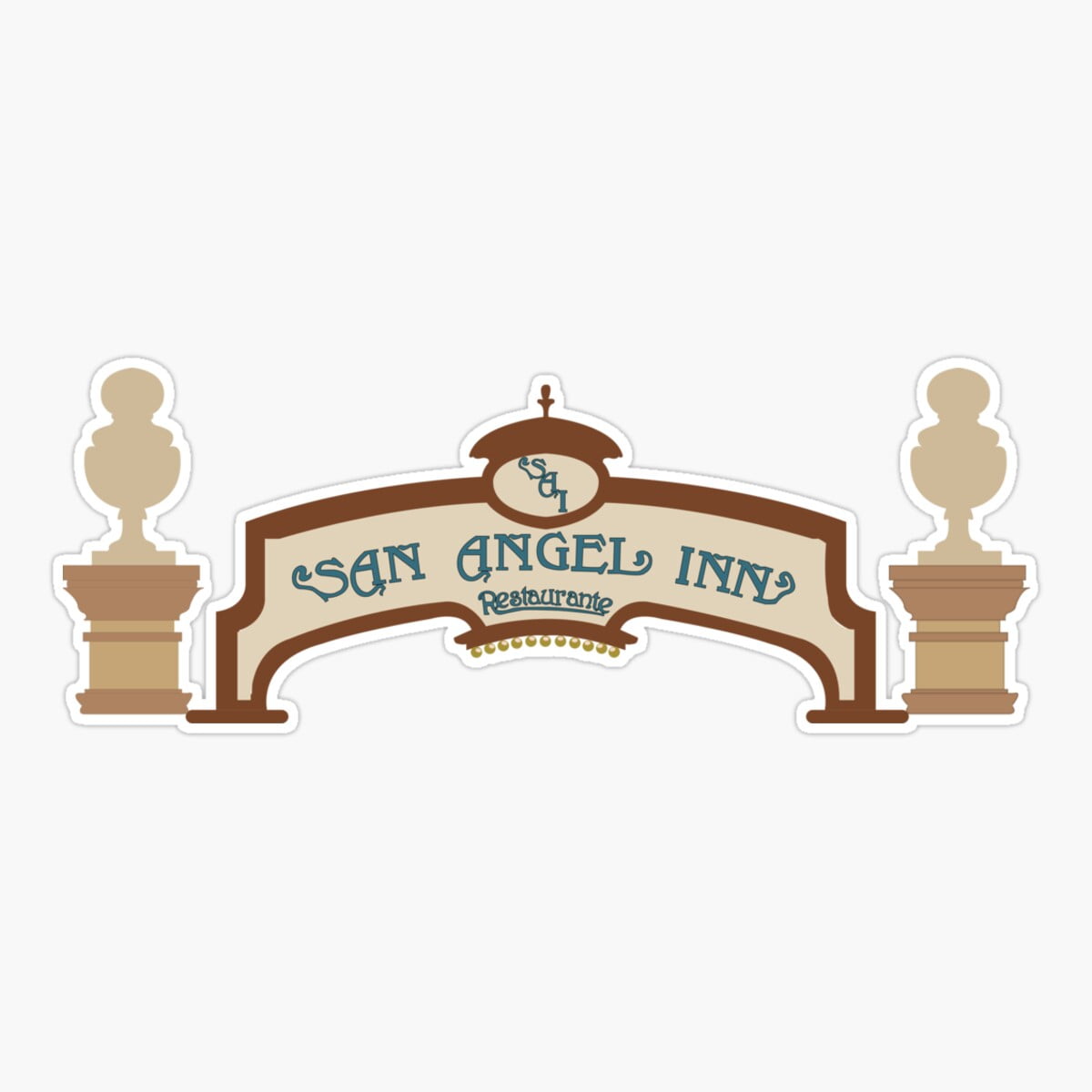 Maneki Mexico Pavilion Epcot San Angel Inn Restaurante Sticker, Phone ...