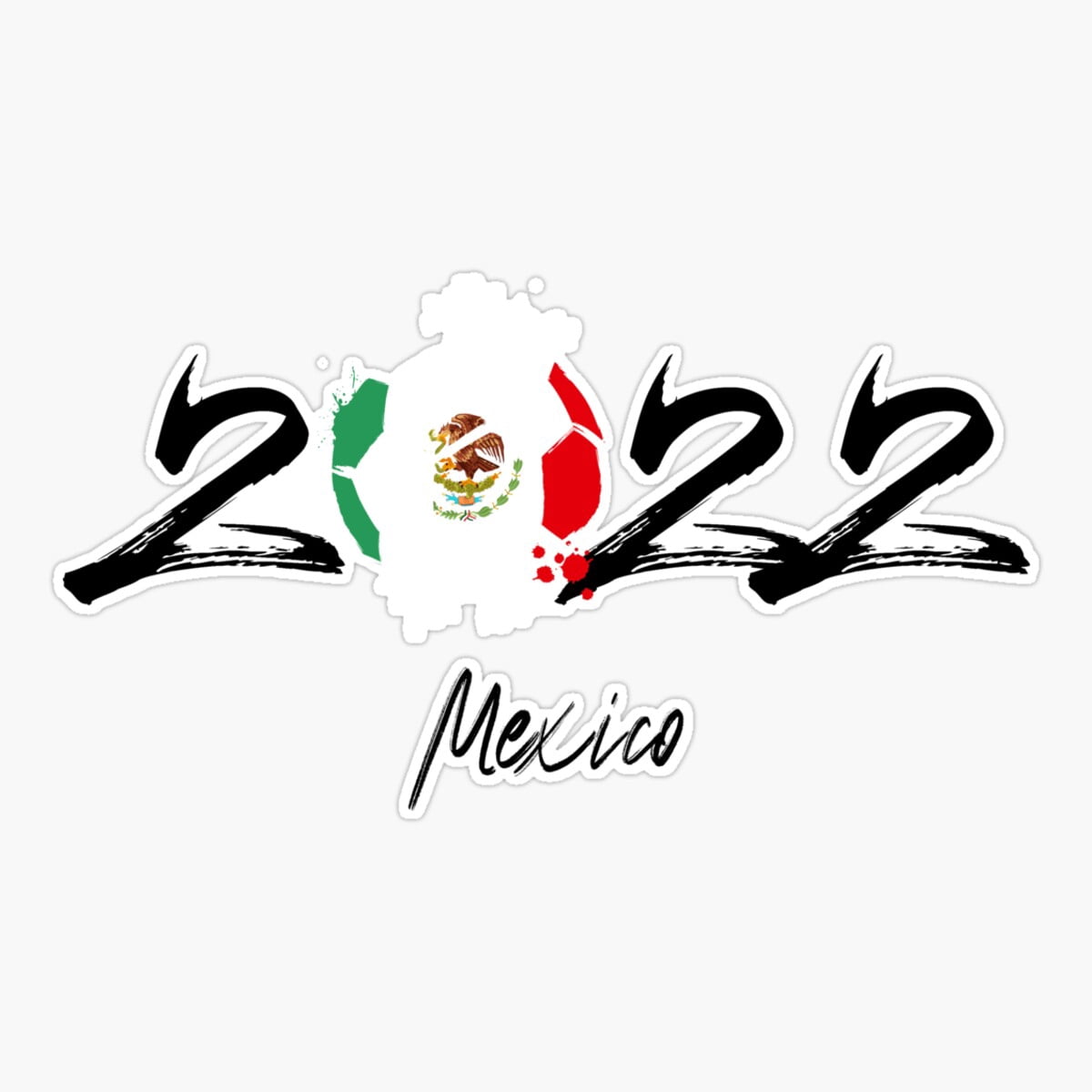 Maneki Mexico Soccer Qatar 2022, Unny Soccer Player Mexican Tee Mexico ...