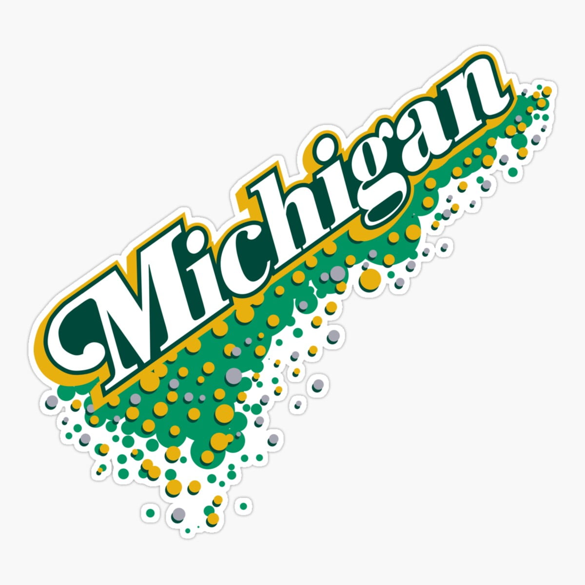 Maneki Michigan (Bubbly Vernors) Er, Phone Decal Water Bottle Stickers ...