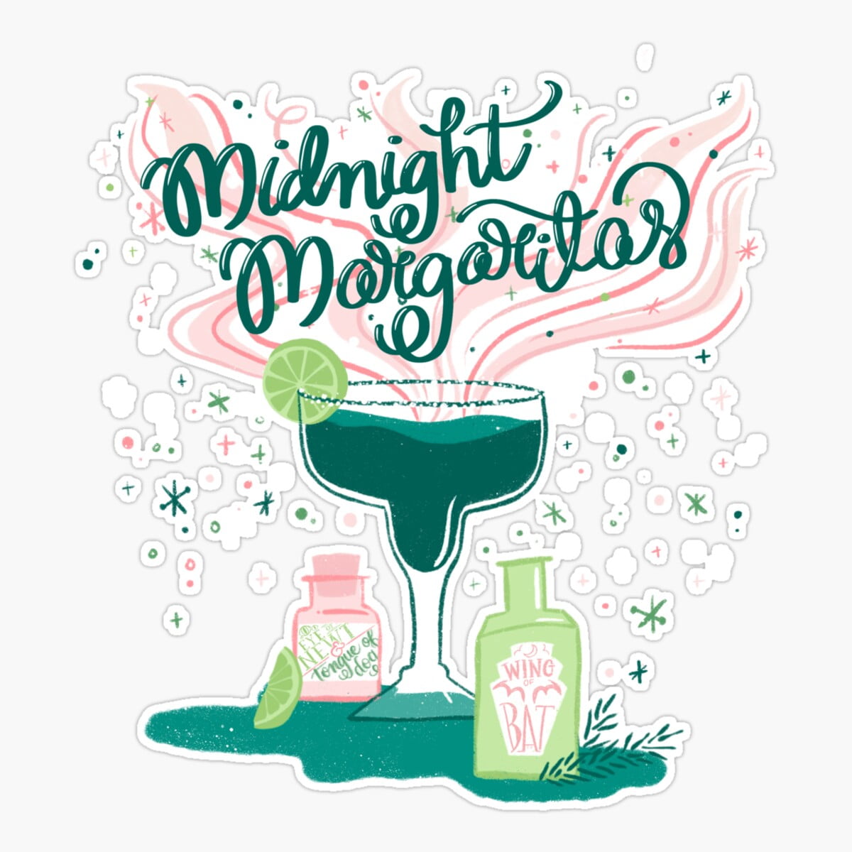 Maneki Midnight Margaritas Er, Phone Decal Water Bottle Stickers Car ...
