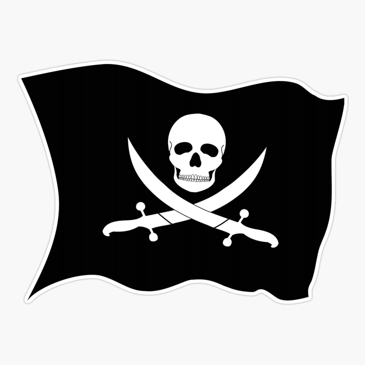 Maneki Mike Leach Swing Your Sword Black Lag Er, Phone Decal Water ...