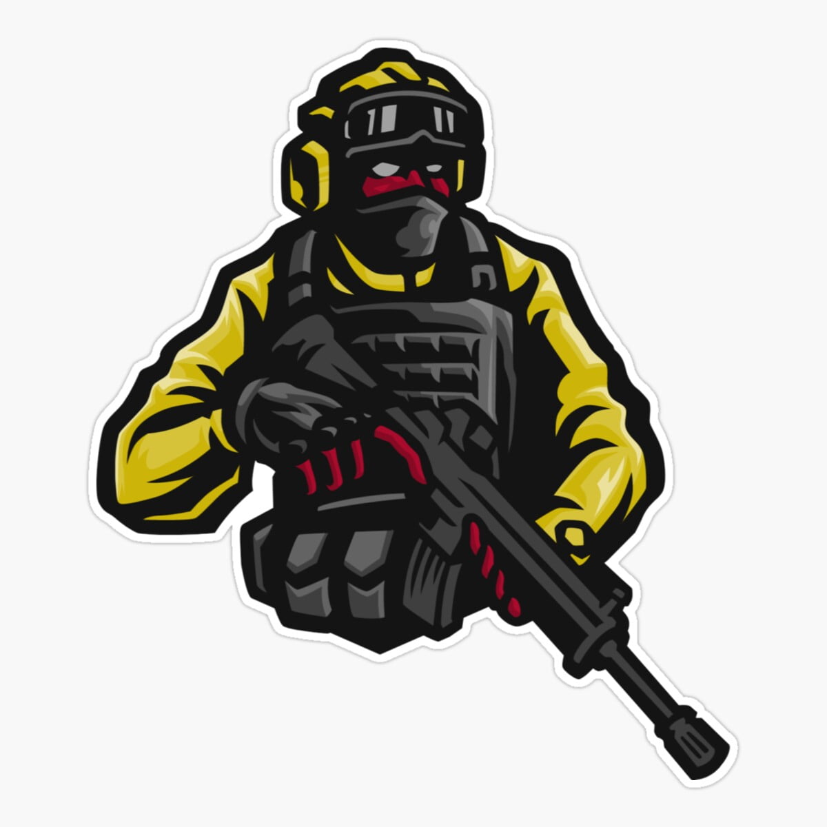 Maneki Military Commando Er, Phone Decal Water Bottle Stickers Car ...