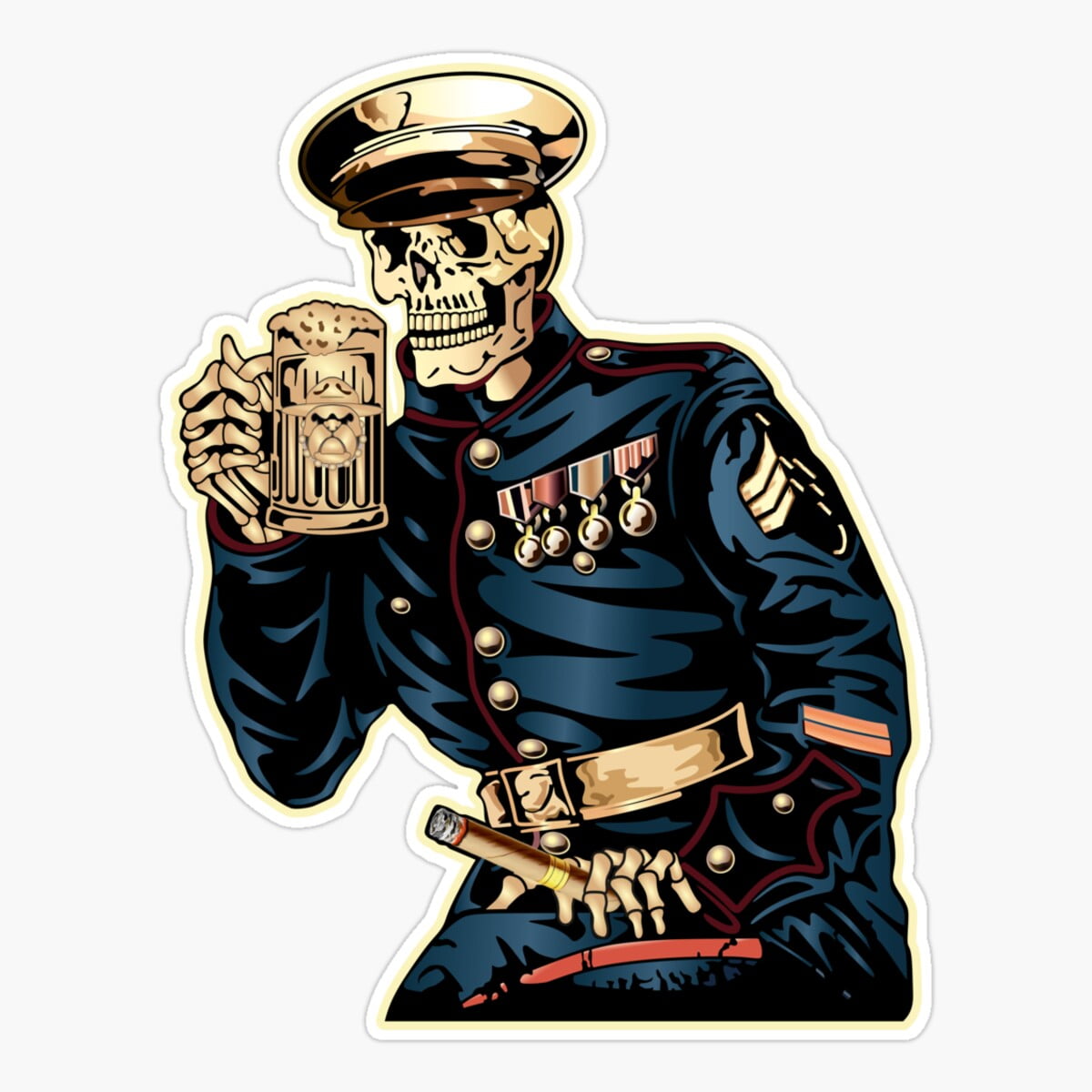 Maneki Military Pride Er, Phone Decal Water Bottle Stickers Car Decals ...