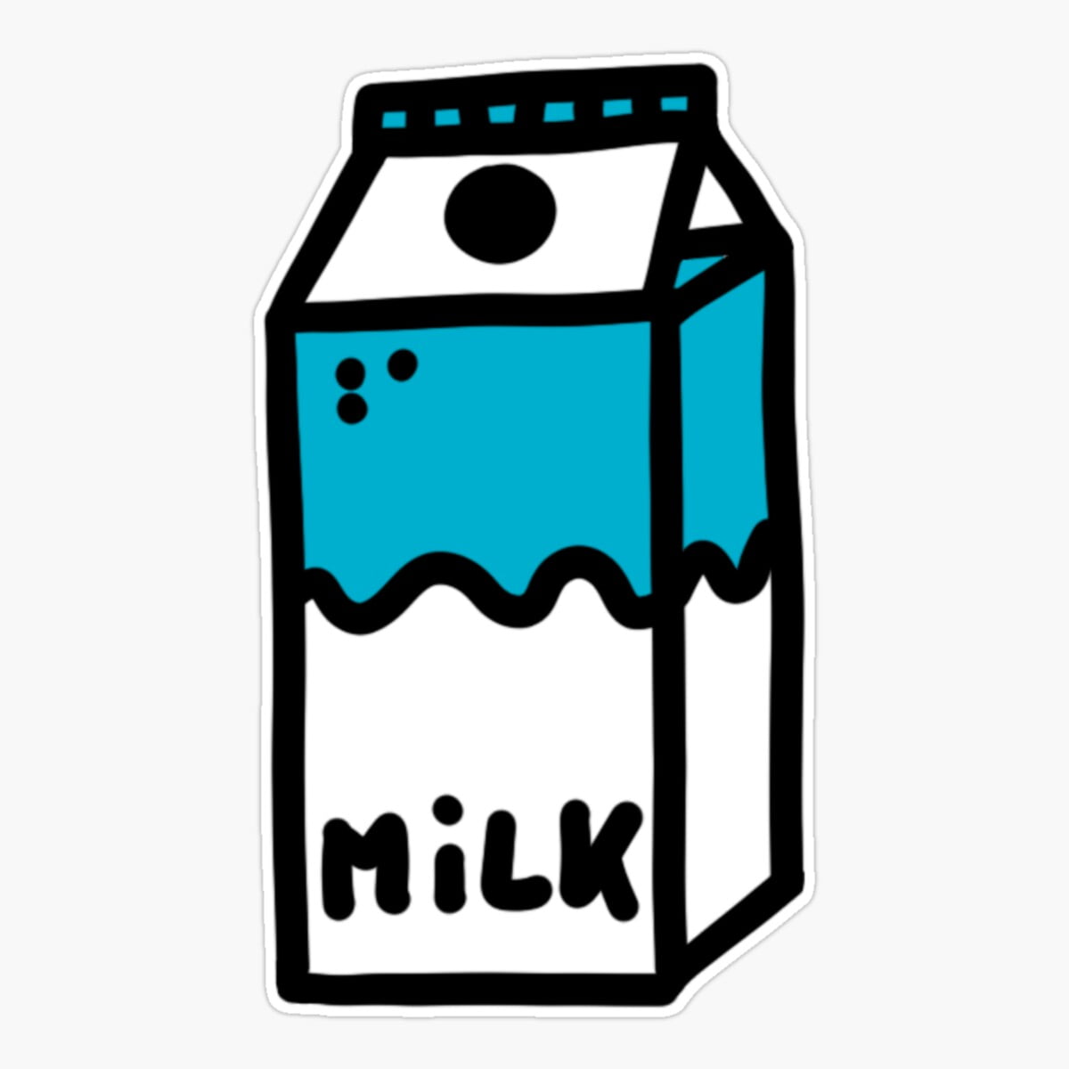 Maneki Milk Carton Box Dairy Er, Phone Decal Water Bottle Stickers Car ...