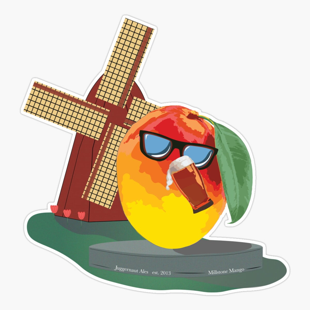 Maneki Millstone Mango Er, Phone Decal Water Bottle Stickers Car Decals ...