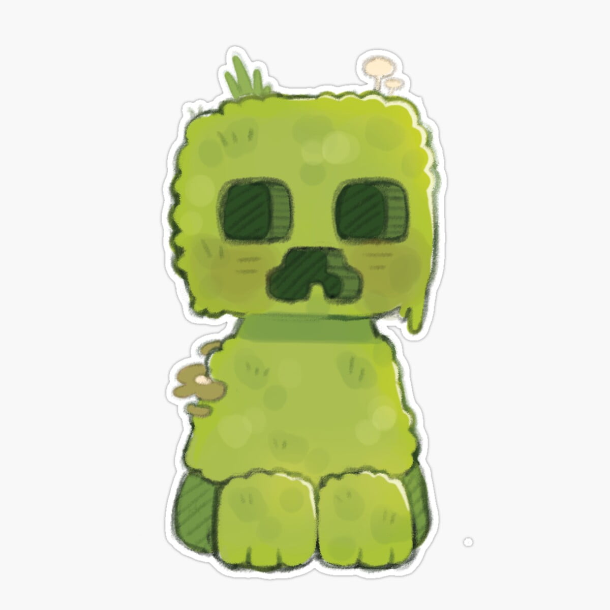 Maneki Minecraft Creeper Sticker, Phone Decal Water Bottle Stickers Car ...