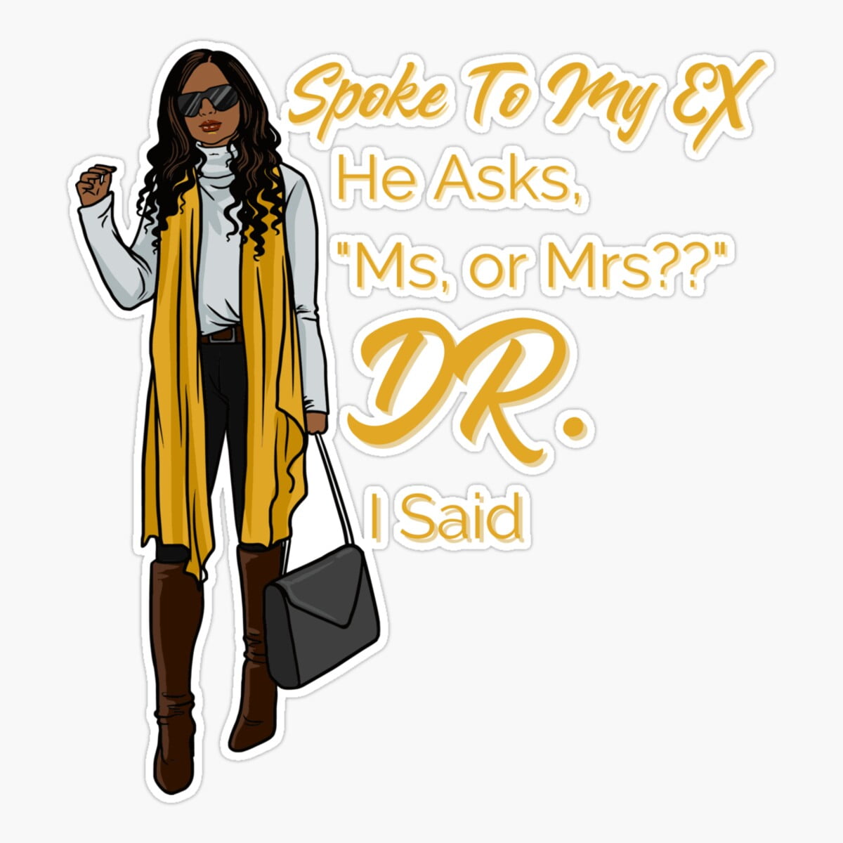 Maneki Miss Ms Mrs Dr Design For Strong Women Doctors Er, Phone Decal ...