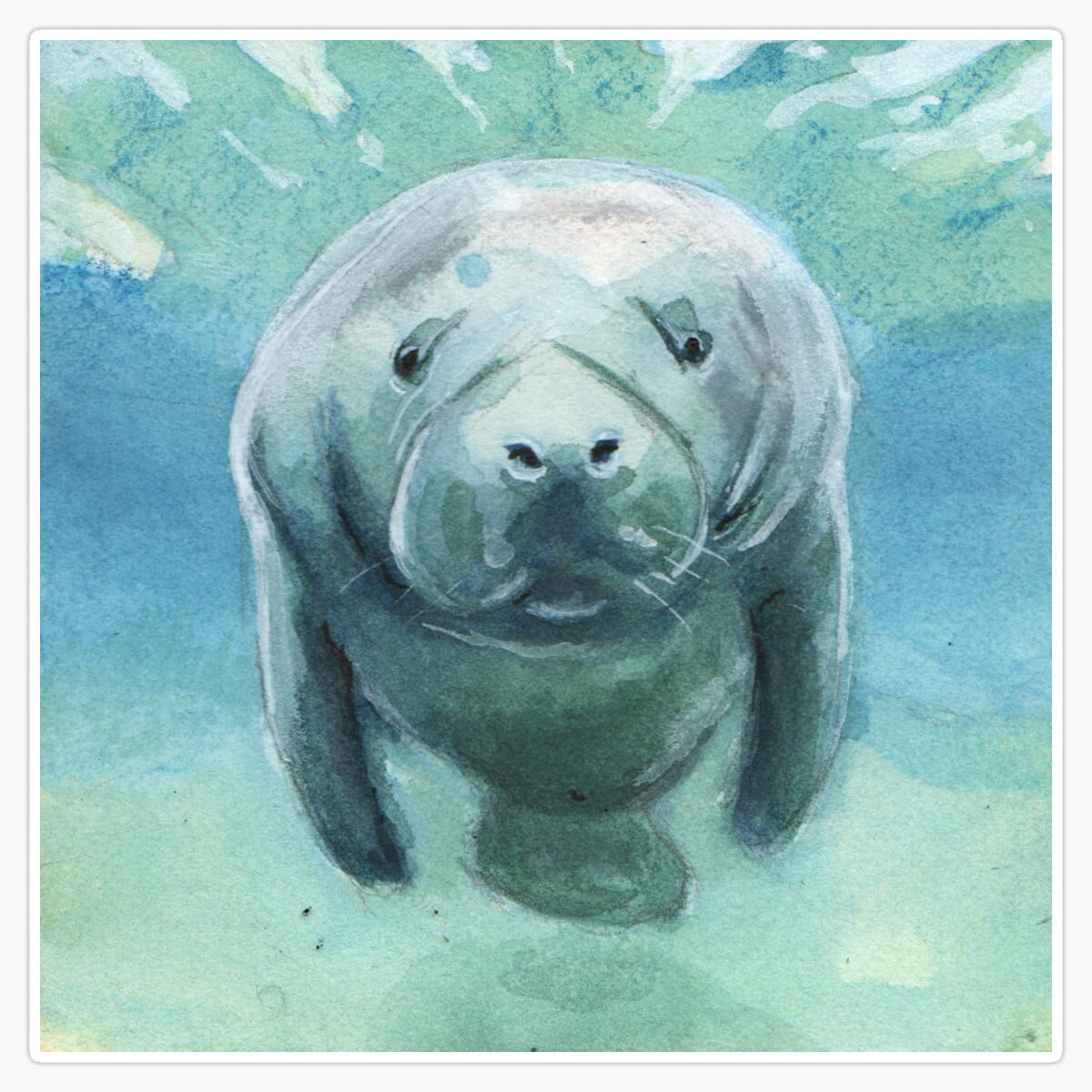 Maneki Mister Manatee Er, Phone Decal Water Bottle Stickers Car Decals ...