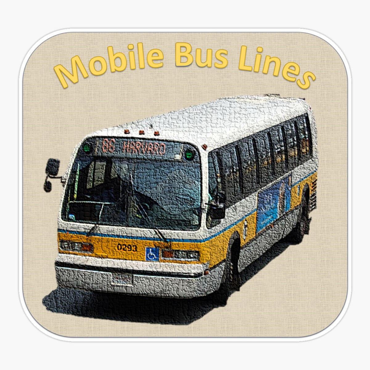 Maneki Mobile Bus Transit Sticker, Phone Decal Water Bottle Stickers ...