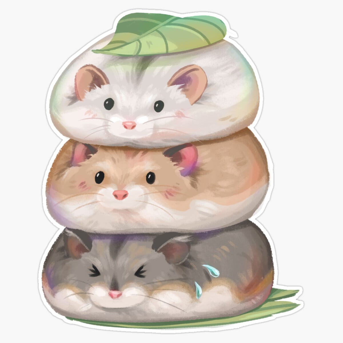 Maneki Mochi Dwarf Hamsters Er, Phone Decal Water Bottle Stickers Car ...