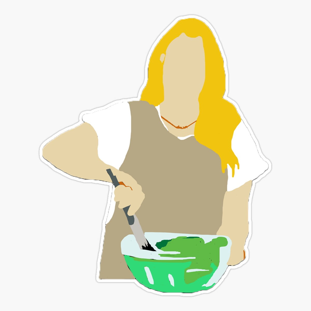 Maneki Molly Baz Sticker, Phone Decal Water Bottle Stickers Car Decals ...