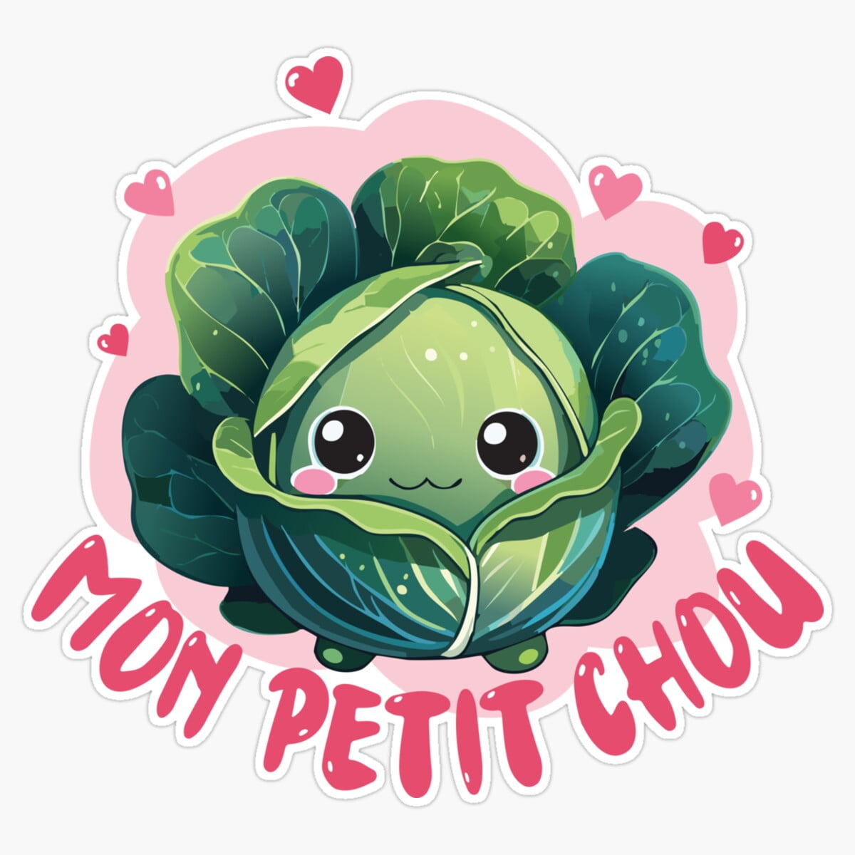 Maneki Mon Petit Chou Cute Kawaii Cabbage Baby Er, Phone Decal Water ...