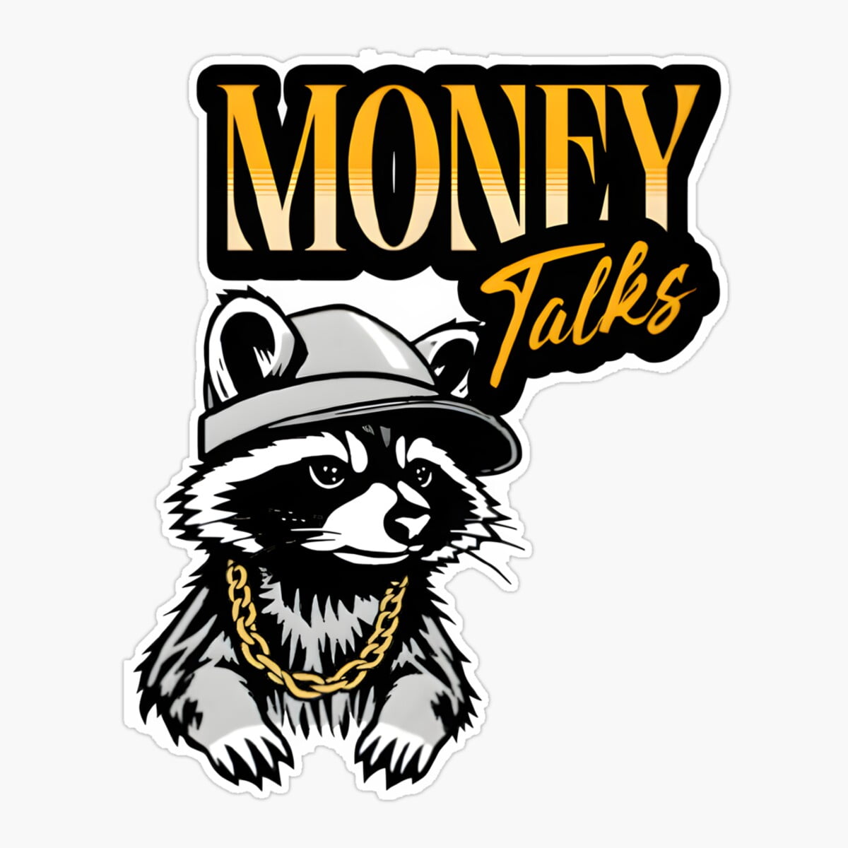 Maneki Money Talks Sticker, Phone Decal Water Bottle Stickers Car ...