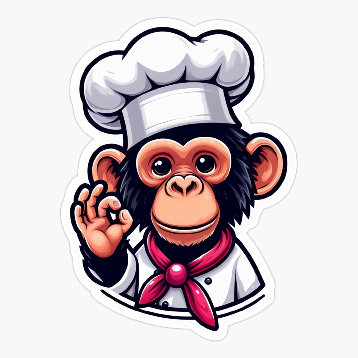 Maneki Monkey Business- Che 2 Sticker, Phone Decal Water Bottle ...